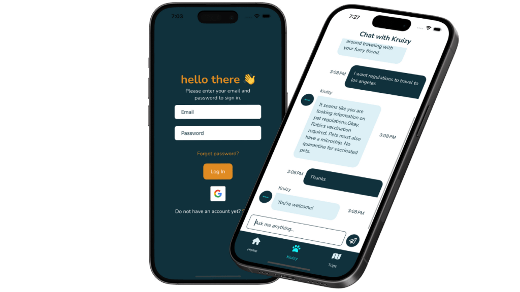 Kruiz – Wherever I go, my pet goes too.